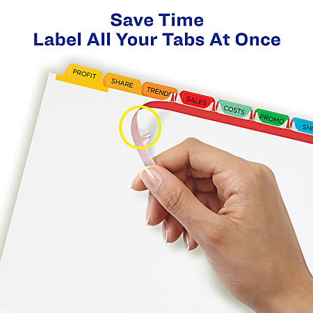 Avery Customizable Index Maker Dividers For 3 Ring Binder Easy Print ...