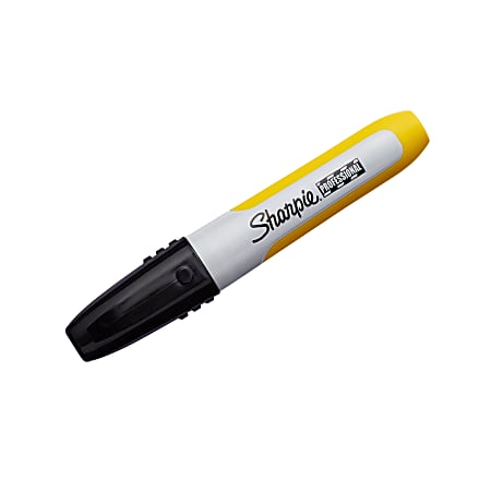 Sharpie Professional Permanent Marker Chisel Tip Black - Office Depot