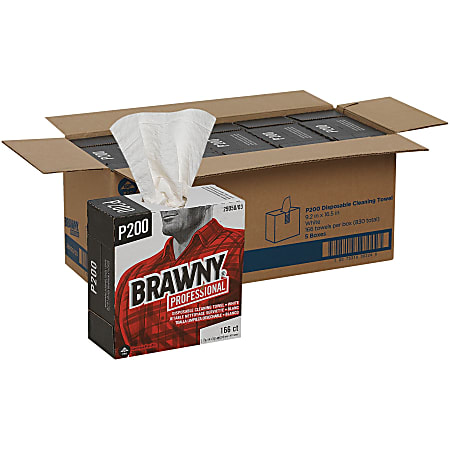 Brawny Professional P300 Disposable Cleaning Towels 9 14 x 16 12 166 ...