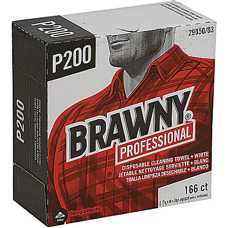 Brawny Professional P300 Disposable Cleaning Towels 9 14 x 16 12 166 ...