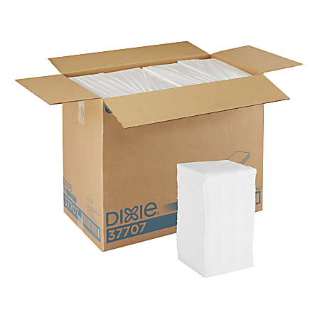 Dixie 1 Ply 14 Fold Luncheon Napkins White 500 Per Pack Case Of 12 ...