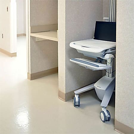 Ergotron StyleView Laptop Cart 18 lb Capacity 4 Casters Aluminum ...