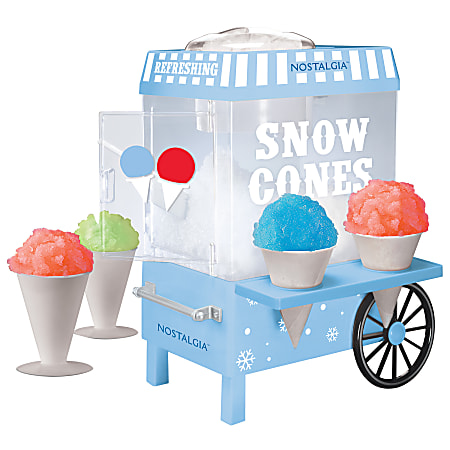 Nostalgia Electrics Vintage Snow Cone Maker Blue - ODP Business Solutions
