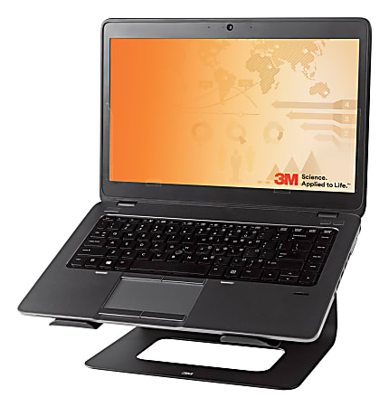 3M Laptop Stand 6.25 H x 10.2 W x 10.4 D Black LS85B - Office Depot