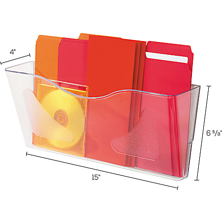 deflecto Euro Style DocuPocket Landscape Wall File Larger FilesTabloid ...