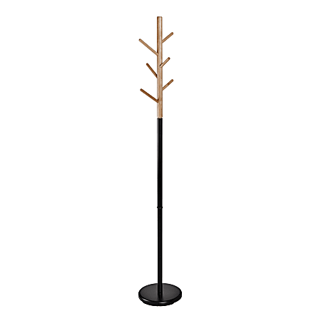 Honey Can Do Modern Freestanding Coat Tree Stand With Round Base, 69”H ...