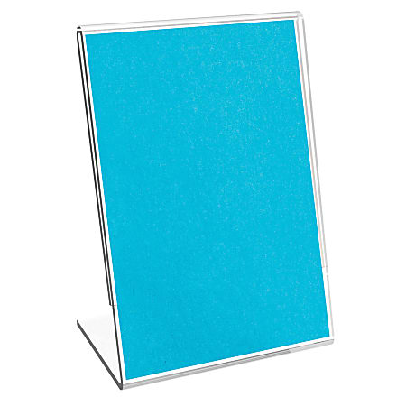 Deflecto Mini Tabletop Sign Holder 4 18 H x 3 W x 1 58 D Clear Pack Of ...