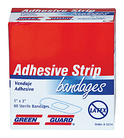 Green Guard Plastic Strip Bandages - Office Depot