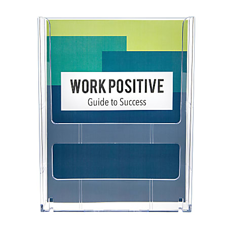 Deflecto Lit Loc Interlocking Magazine Size Literature Display 11 14 H ...