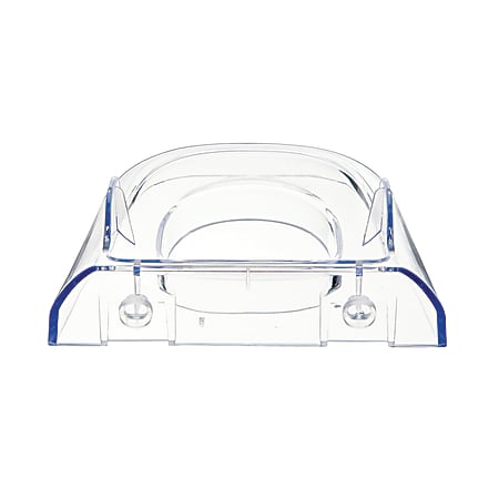 Deflecto Lit Loc BaseWall Support 4 W x 3 58 D x 1 38 H Clear - Office ...