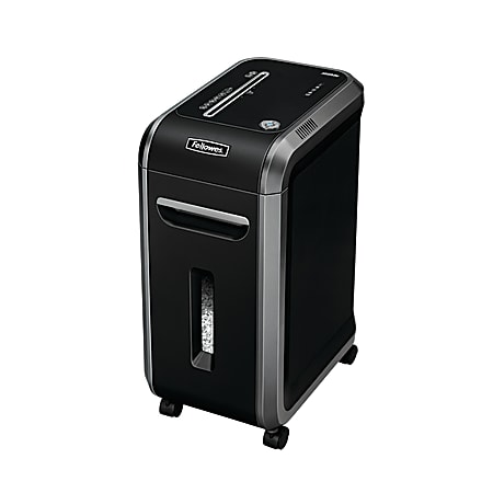 Fellowes Powershred 99Ms 14 Sheet Micro Cut Paper Shredder BlackSilver ...