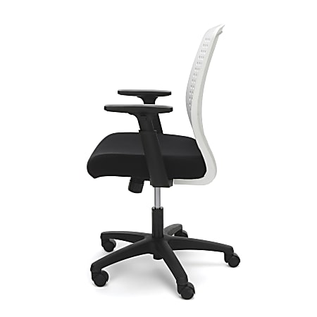 OFM Essentials Plastic Mid Back Task Chair WhiteBlack - Office Depot