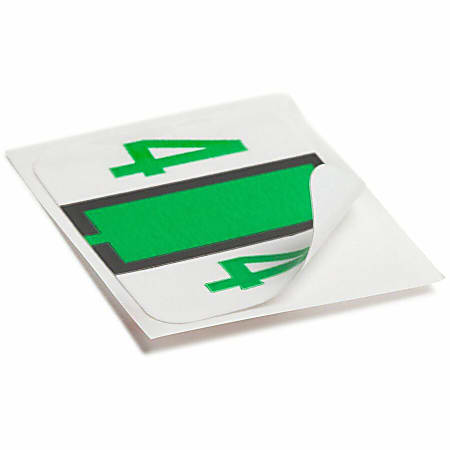 Smead BCCRN Bar Style Permanent Numerical Labels 4 Light Green Roll Of ...