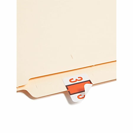 Smead BCCRN Bar Style Permanent Numerical Labels 3 Dark Orange Roll Of ...