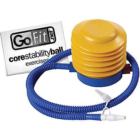 GoFit Exercise Ball With Pump 65 cm White - Office Depot