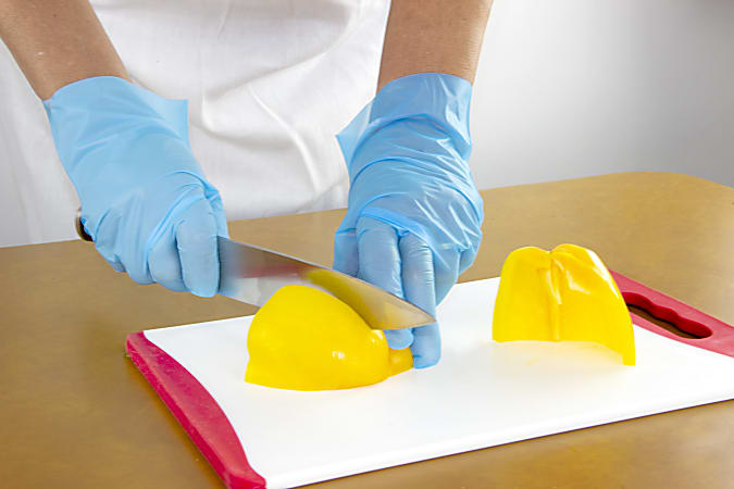 Hospeco ProWorks Stretch Polyethylene Gloves Large Blue 200 Gloves Per ...