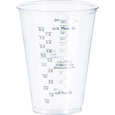 Solo Cup Ultra Clear 10 oz Graduated Medical Cups 50.0Bag 20Carton ...