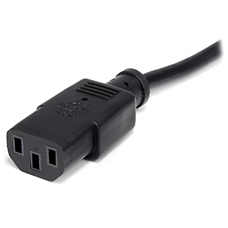 StarTech.com 10ft 3m Heavy Duty Power Cord NEMA 5 15P to C13 15A 125V ...