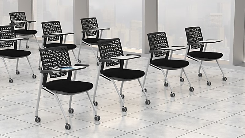 Mayline Thesis Training Chairs GrayLight Gray - Office Depot