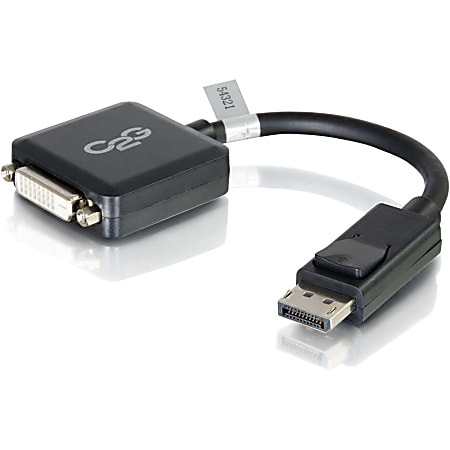 C2G 8in DisplayPort to DVI D Single Link Adapter Converter MF 8 Inch ...
