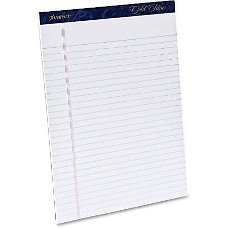 TOPS Gold Fibre Ruled Perforated Writing Pads Letter 50 Sheets ...