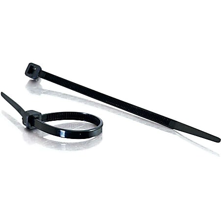 C2G 4in Cable Tie Multipack 100 pack Black Cable Tie Black 100 Pack ...