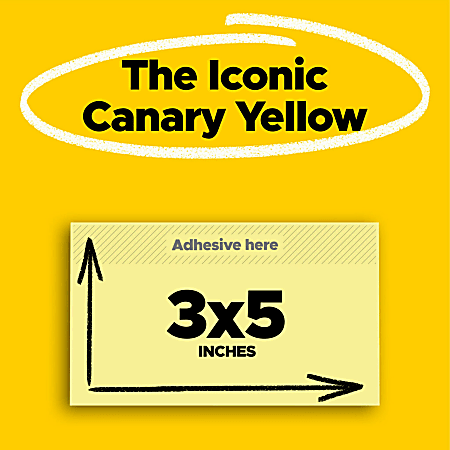 Post it Notes 3 x 5 in 12 Sticky Note Pads 100 SheetsPad School ...