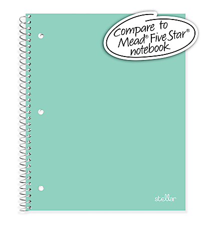 Office Depot Brand Stellar Poly Notebook 8 x 10 12 1 Subject Wide Ruled ...