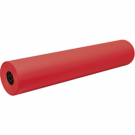 Pacon Decorol Flame Retardant Paper Roll 36 x 1000 Festive Red - Office ...