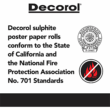 Pacon Decorol Flame Retardant Paper Roll 36 x 1000 Festive Red - Office ...