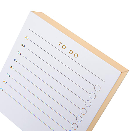 Russell Hazel Task Card Notepad Set 3 12 x 3 12 White - Office Depot