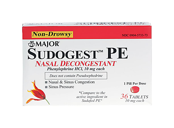 Phenylephrine HCI 10 MG Tablets 36Bx - Office Depot