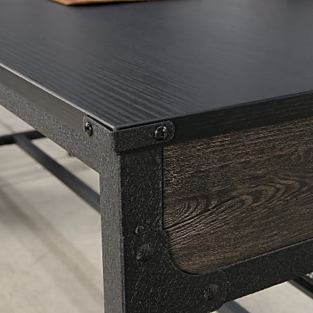 Sauder Foundry Road 72 W Table Commercial Computer Desk Carbon Oak ...