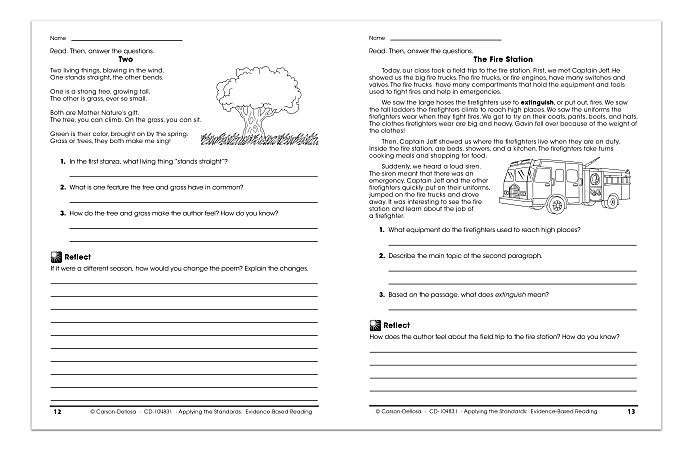 Carson Dellosa Evidence Based Reading Workbook Grade 2 - Office Depot