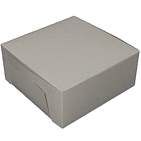 White Bakery Boxes CakeDonut 9 x 9 x 4 Case Of 200 - Office Depot
