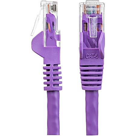StarTech.com 3ft CAT6 Ethernet Cable Purple Snagless Gigabit CAT 6 Wire ...
