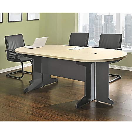 Ameriwood Home Collection Race Track Conference Table Maple - Office Depot