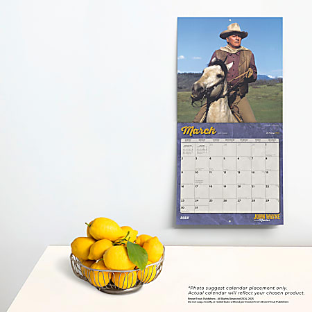 2025 BrownTrout John Wayne in the Movies Monthly Square Wall Calendar ...