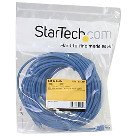 StarTech.com Cat5e Molded UTP Patch Cable 2 Blue - Office Depot