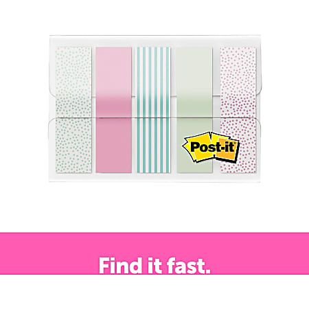 Post it Pastel Color Flags 100 x Assorted Pastel 20 Sheets per Pad ...
