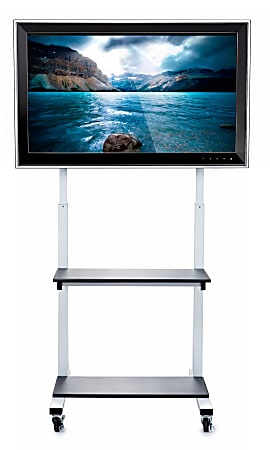Luxor CLCD Crank Adjustable Flat Panel TV Cart 66 H x 30 W x 29 12 D ...