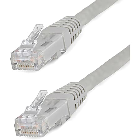 StarTech.com 5ft CAT6 Ethernet Cable Gray Molded Gigabit CAT 6 Wire ...