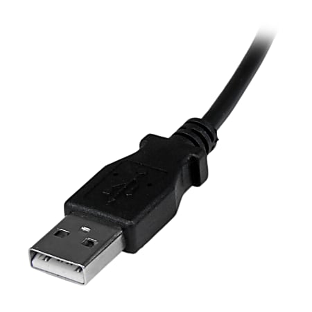 StarTech.com 2m Micro USB Cable A to Down Angle Micro B - Office Depot