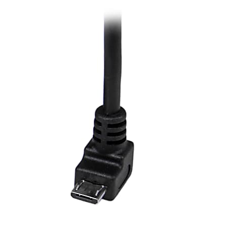 StarTech.com 2m Micro USB Cable A to Down Angle Micro B - Office Depot