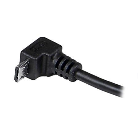 StarTech.com 2m Micro USB Cable A to Down Angle Micro B - Office Depot