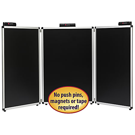 Smead Justick 3 Panel Table Top Expo Display 72 W x 36 H with Justick ...
