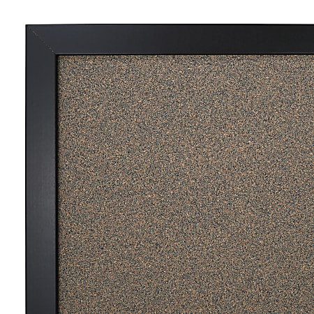 Office Depot Brand Cork Bulletin Board 18 x 24 Black Finish Frame ...
