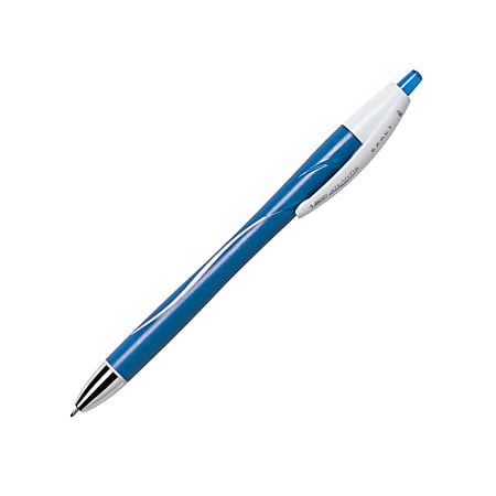 BIC Glide Exact Retractable Ballpoint Pens Fine Point 0.7 mm Blue ...