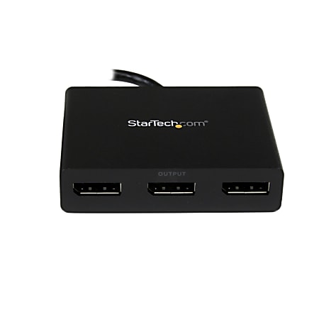 StarTech.com 3 Port Multi Monitor Adapter DisplayPort 1.2 MST Hub Dual ...