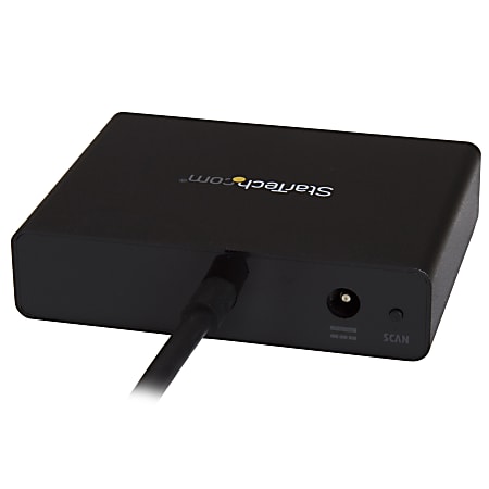 StarTech.com 3 Port Multi Monitor Adapter Mini DisplayPort 1.2 to DisplayPort MST Hub Triple ...